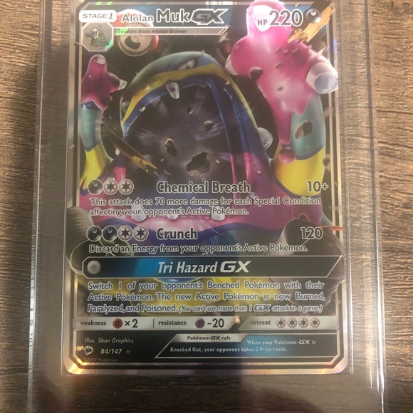 Pokemon | Other | Pokmon Alolan Muk Gx | Poshmark
